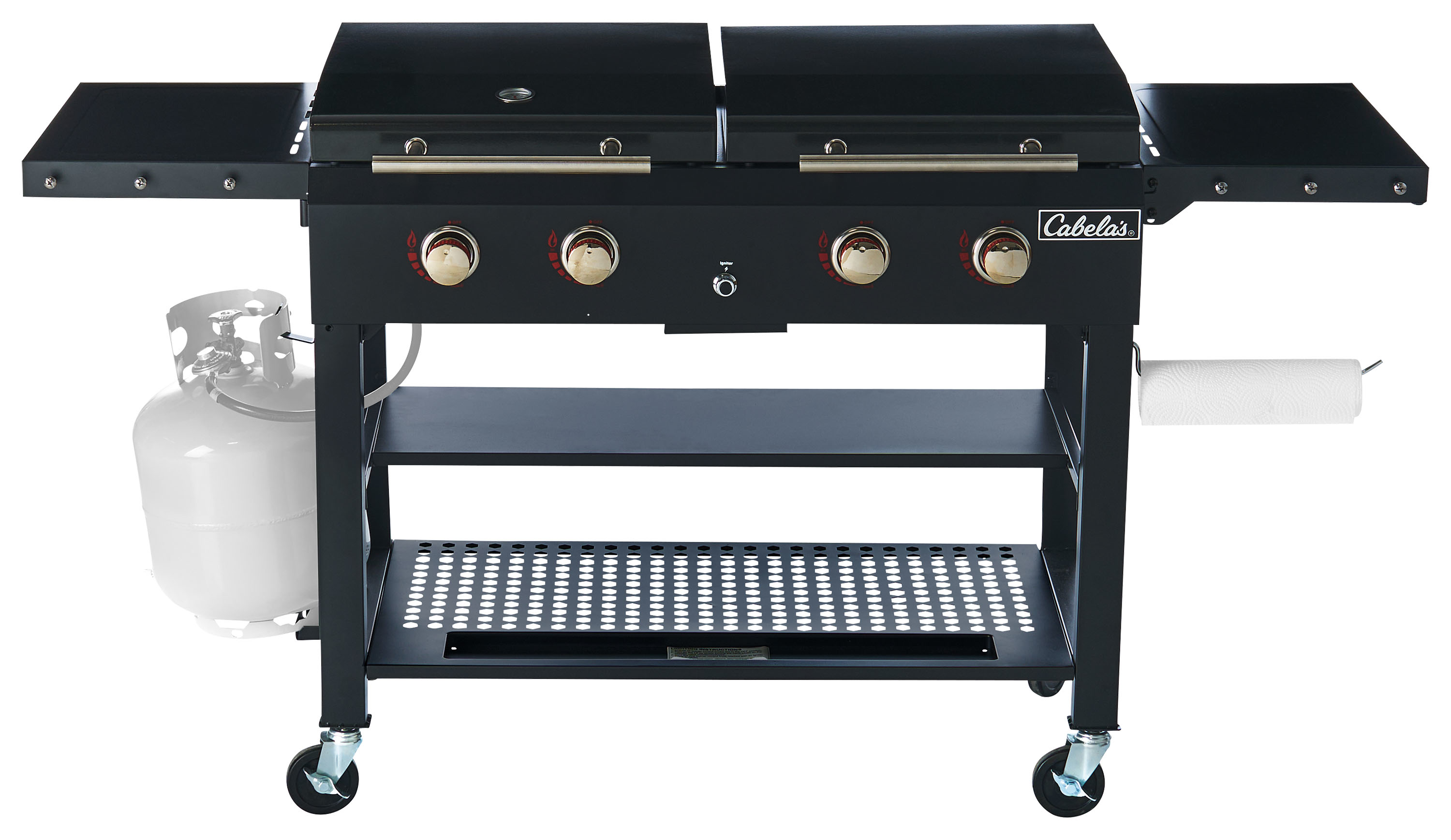 Cabela's Deluxe 4-Burner Event Grill and Griddle Combo | Mack's Prairie ...